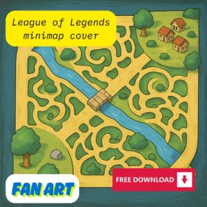 League of Legends Minimap Covers – Free Fanart Overlay Pack (Cartoon ...