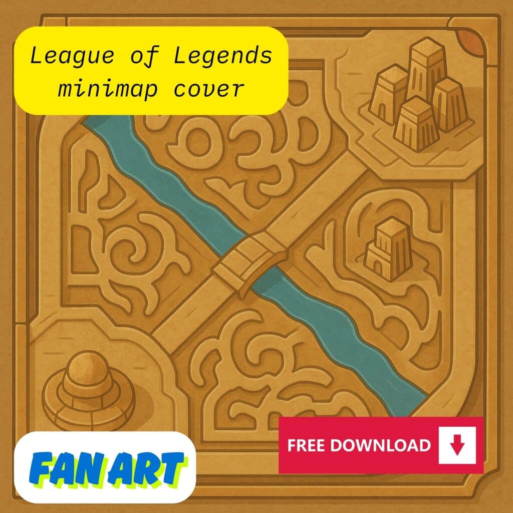 League of Legends Minimap Covers – Free Fanart Overlay Pack (Cartoon ...