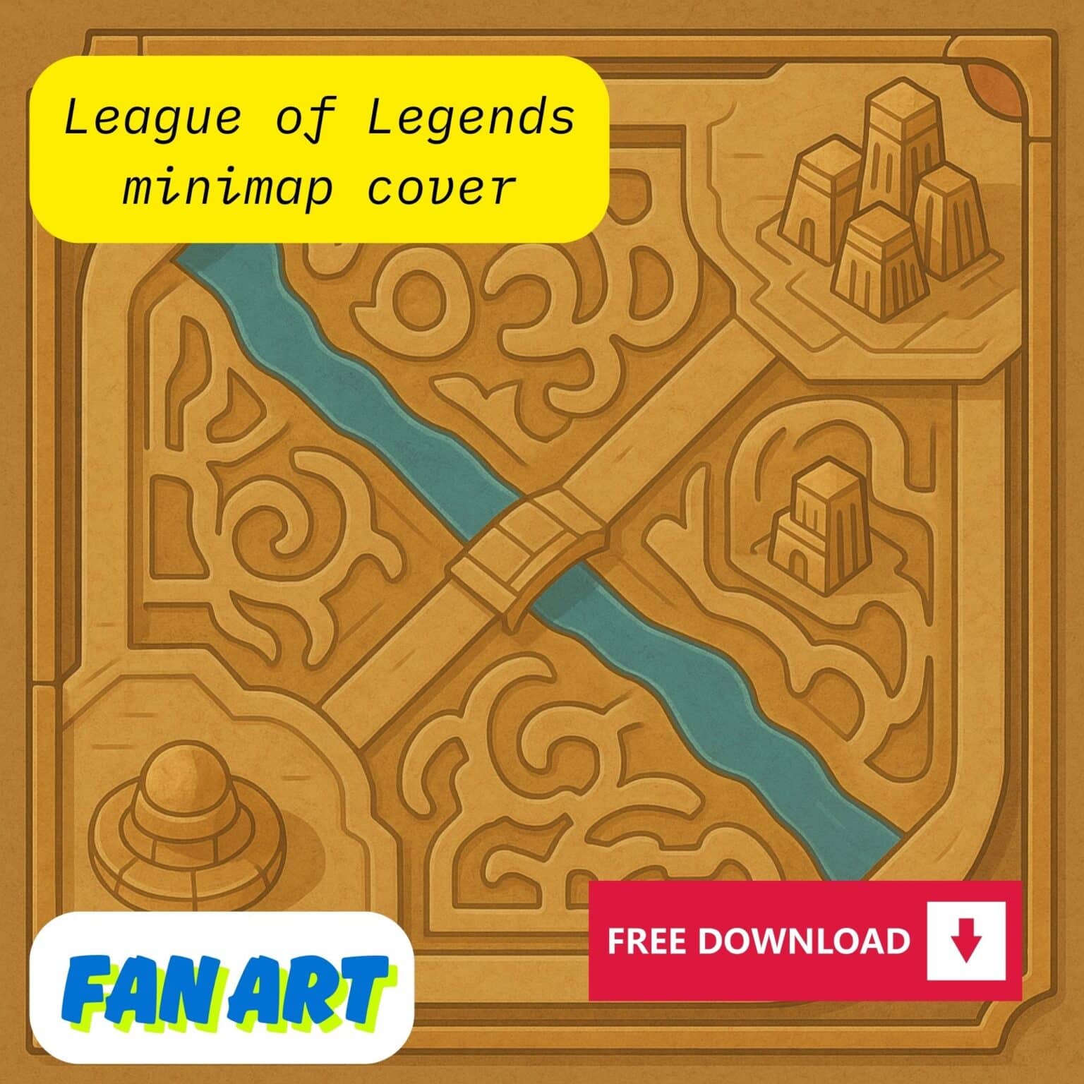 League of Legends Minimap Covers – Free Fanart Overlay Pack (Cartoon ...