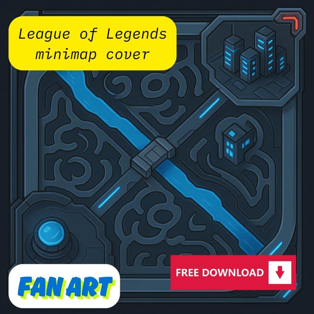 League of Legends Minimap Covers – Free Fanart Overlay Pack (Cartoon ...