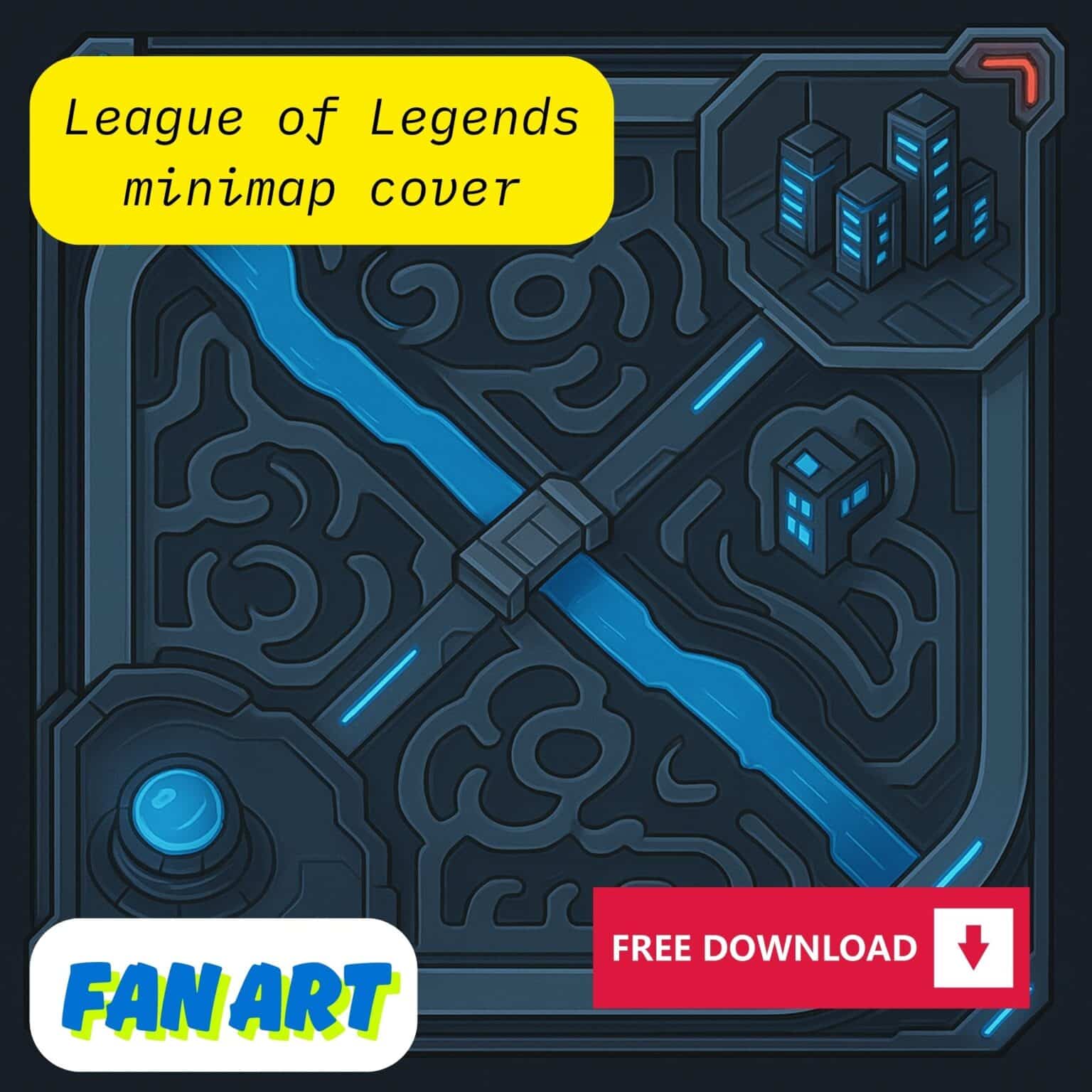 League of Legends Minimap Covers – Free Fanart Overlay Pack (Cartoon ...
