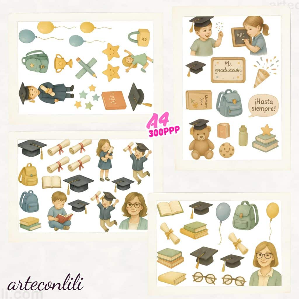 Printable Graduation Scrapbook Paper | Instant Download