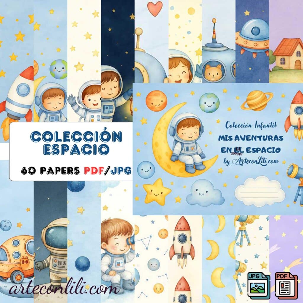 Printable Scrapbook Paper for Kids | Instant Download