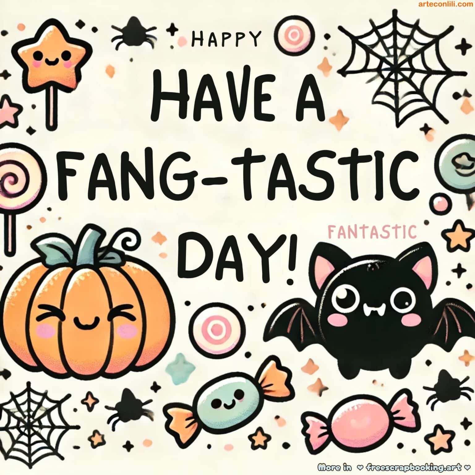 Celebrate Halloween with Kawaii Greeting Cards: Send Sweet Wishes with ...