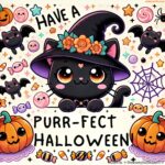 Celebrate Halloween with Kawaii Greeting Cards: Send Sweet Wishes with ...