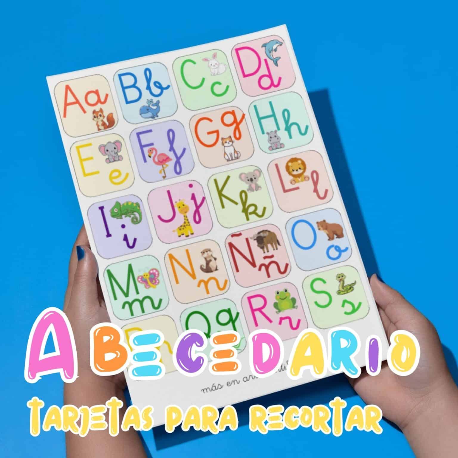 Free Printable Animal Spanish Alphabet Flashcards A-Z + Ñ for Kids ...